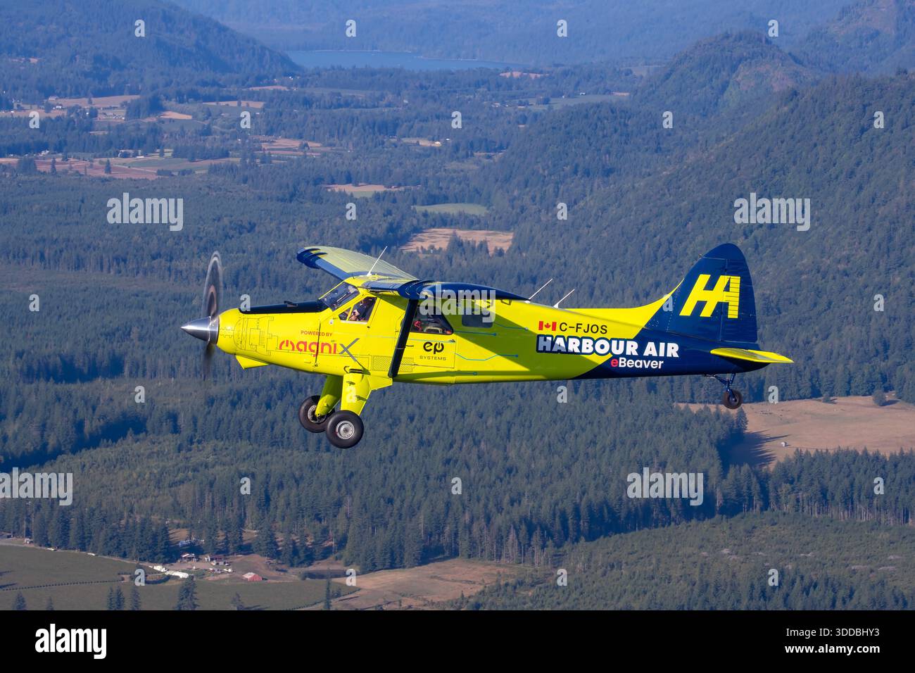 The De Havilland Canada DHC-2 eBeaver aircraft, registration C-FJOS ...