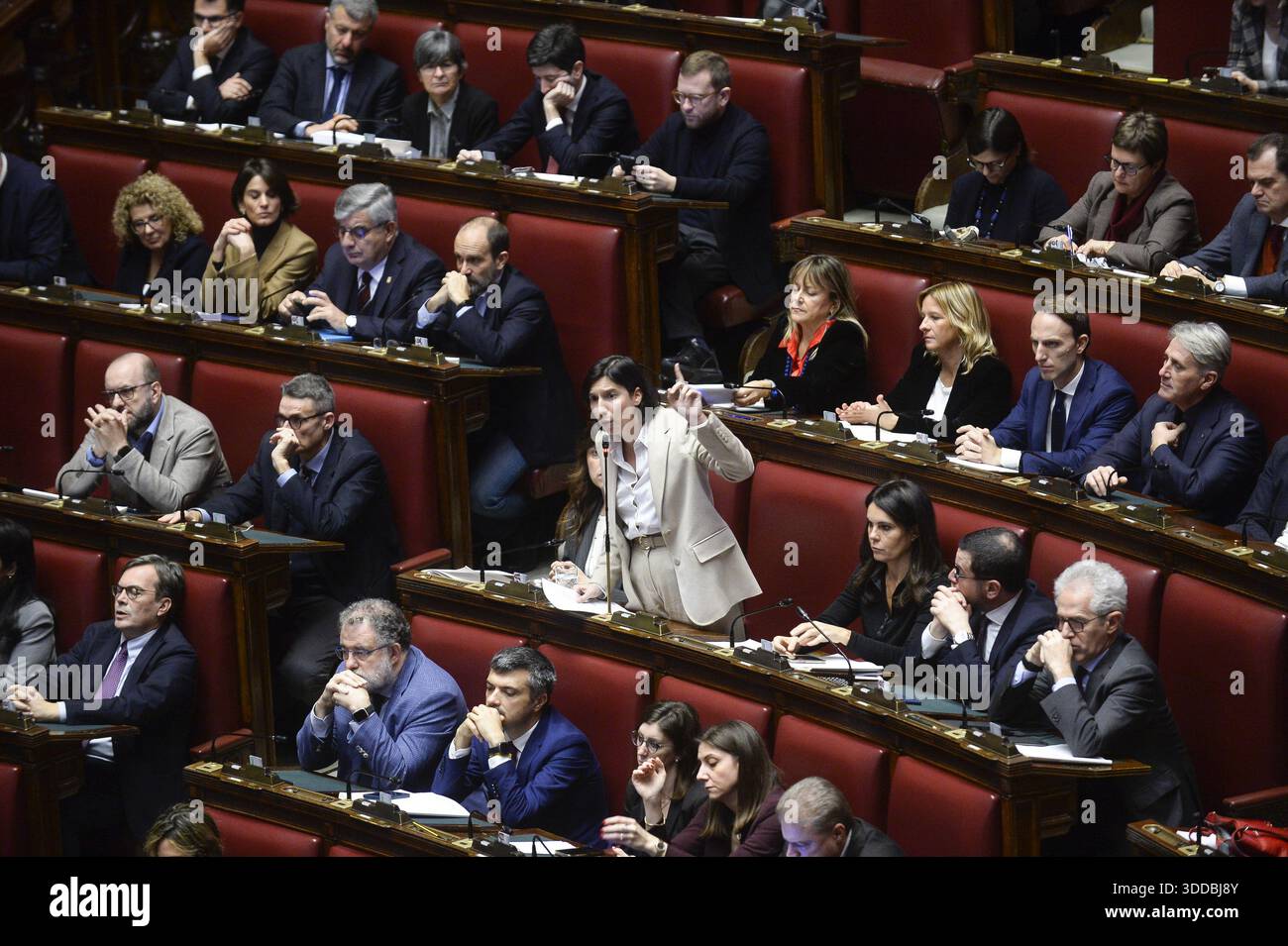 Rome Chamber of Deputies voting declarations and final vote for the ...