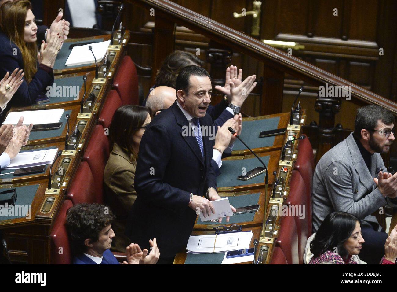 Rome Chamber of Deputies voting declarations and final vote for the ...