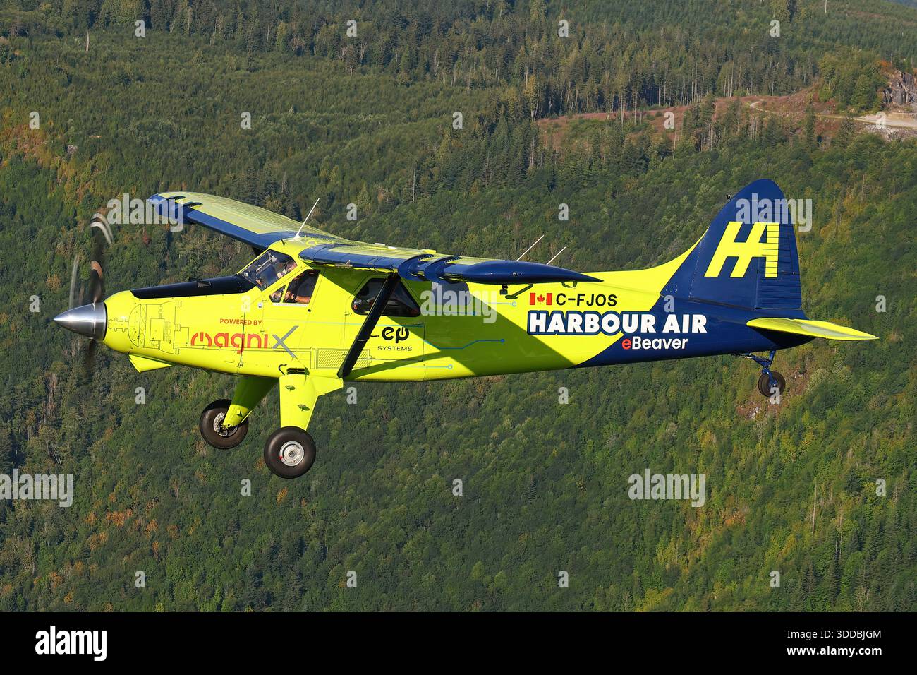 The image shows a De Havilland Canada DHC-2 eBeaver aircraft registered ...