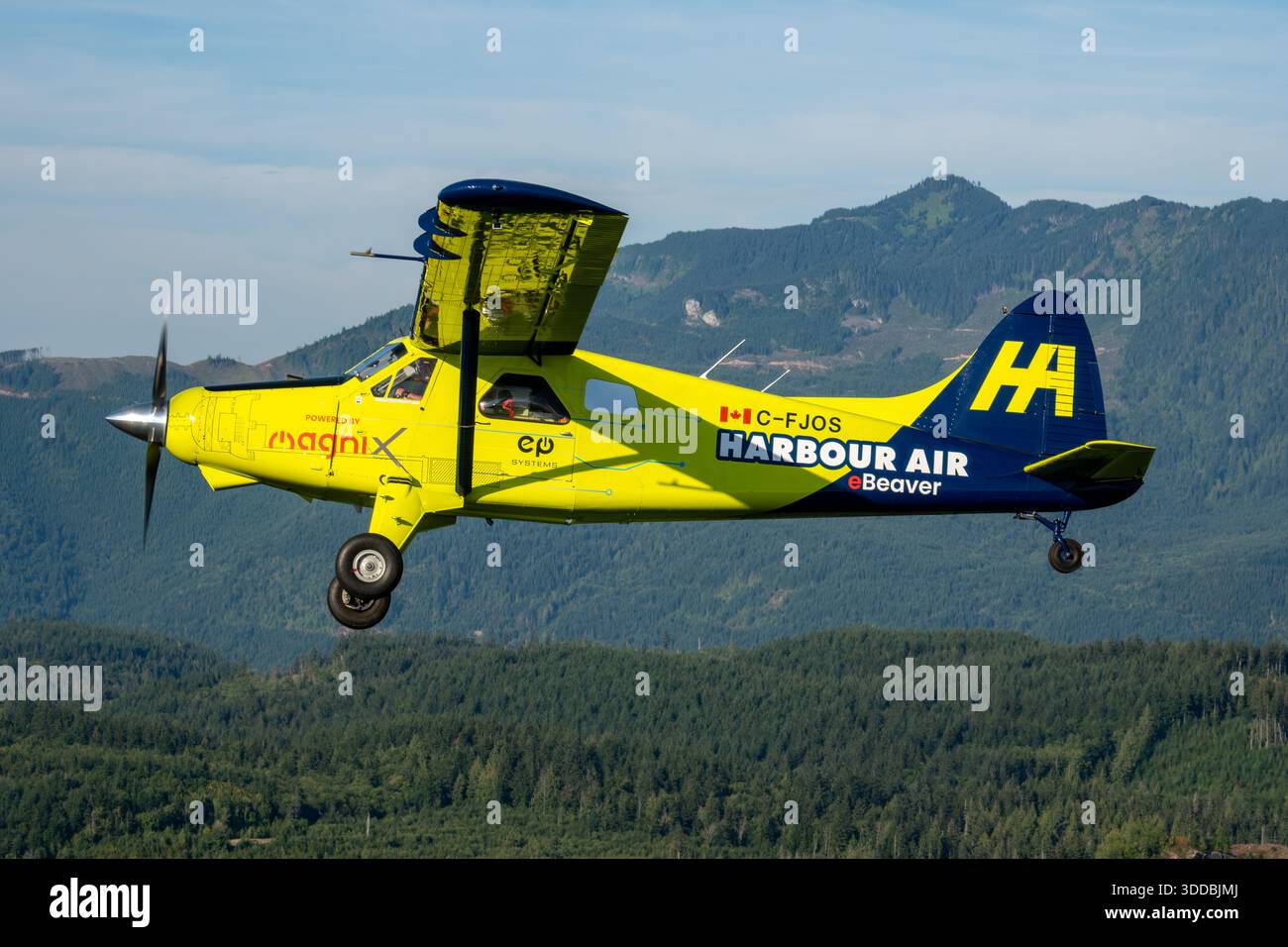 The De Havilland Canada DHC-2 eBeaver, registration C-FJOS, operated by ...