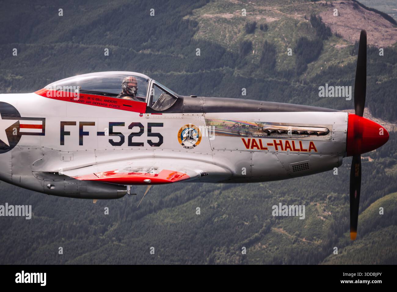 The P-51D Mustang, registration N151AF, alternate serial 45-11525 ...
