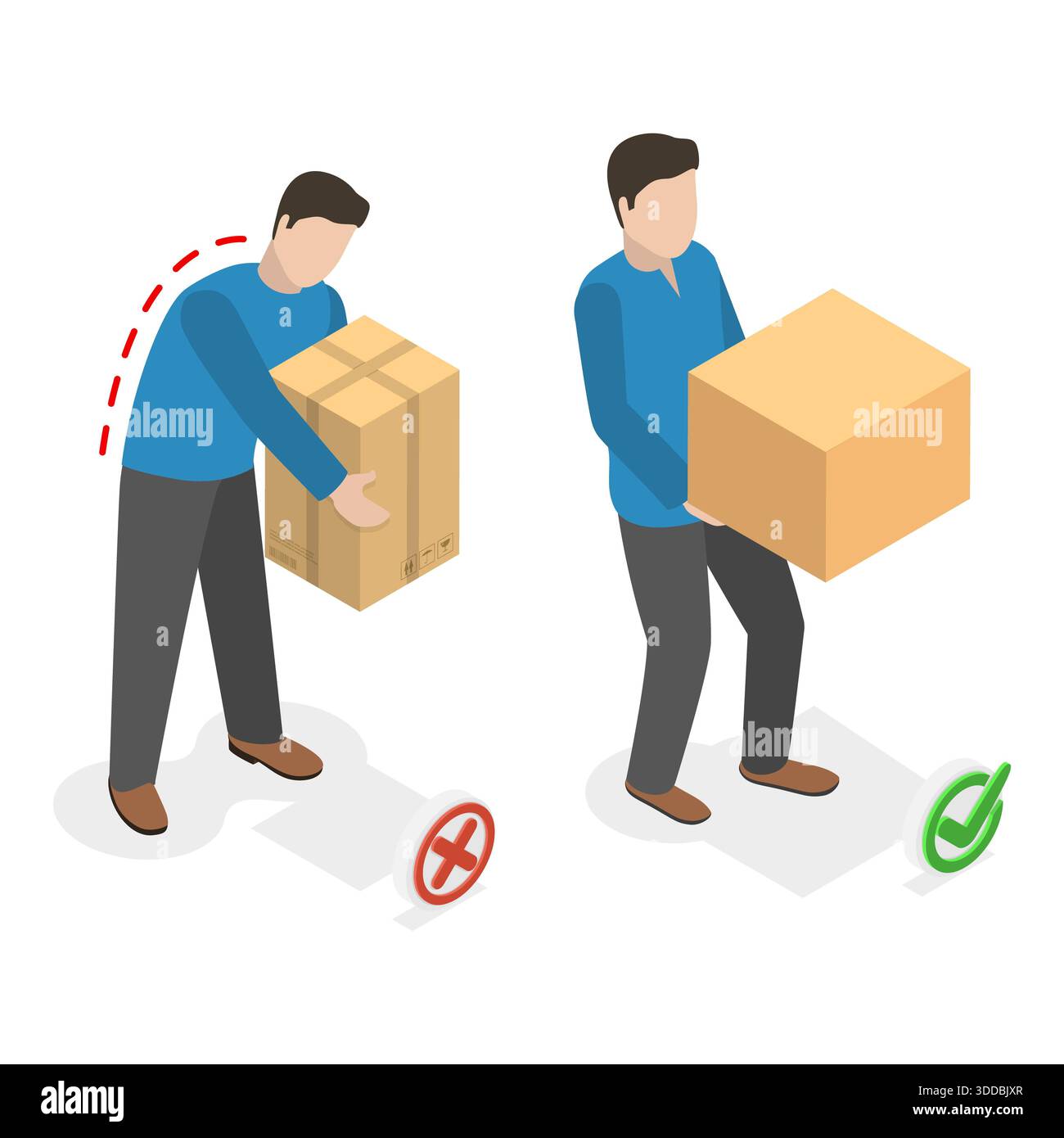 Carry heavy item Cut Out Stock Images & Pictures - Alamy