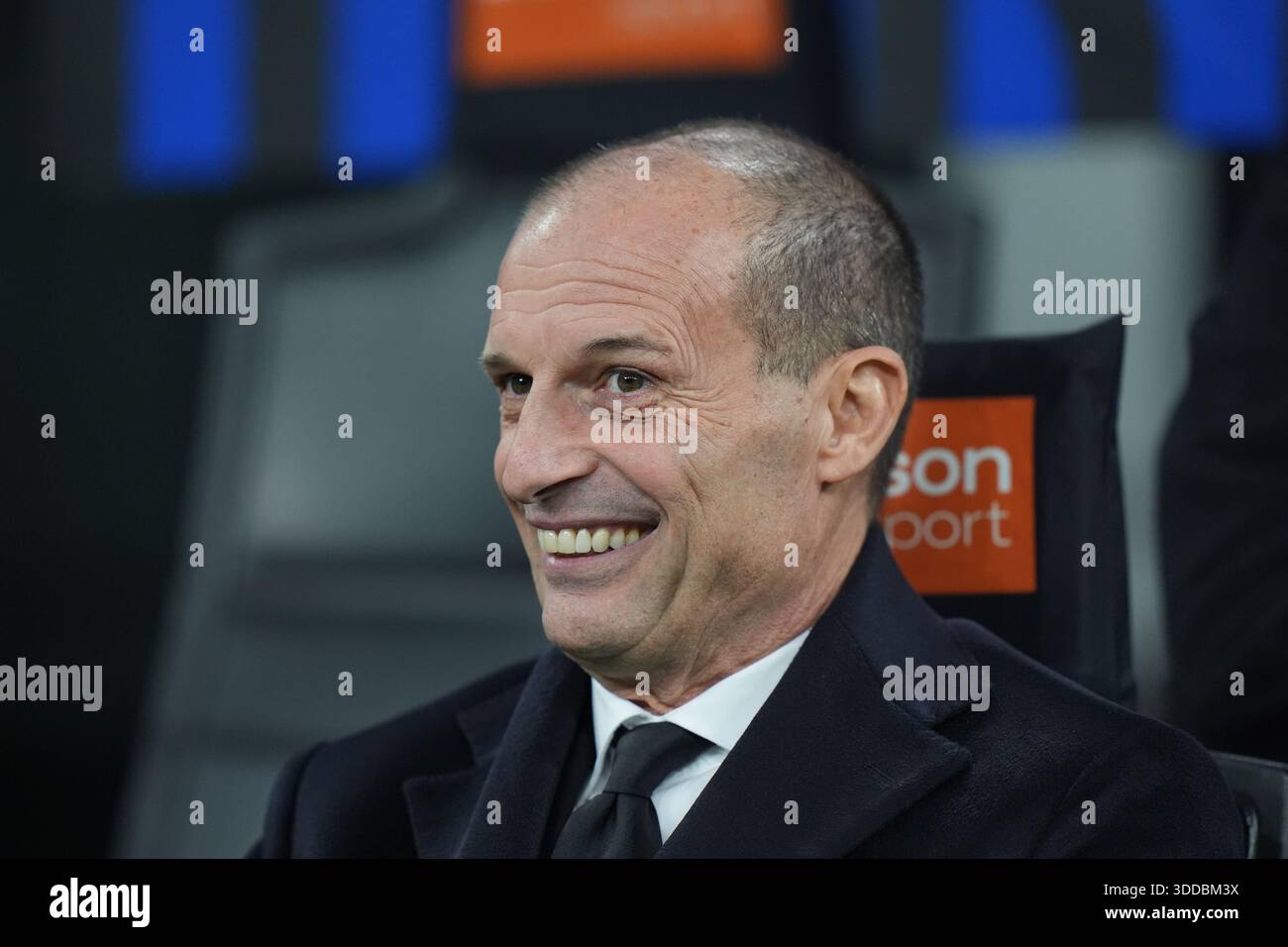 AC Milan’s head coach Massimiliano Allegri during the Serie A soccer ...