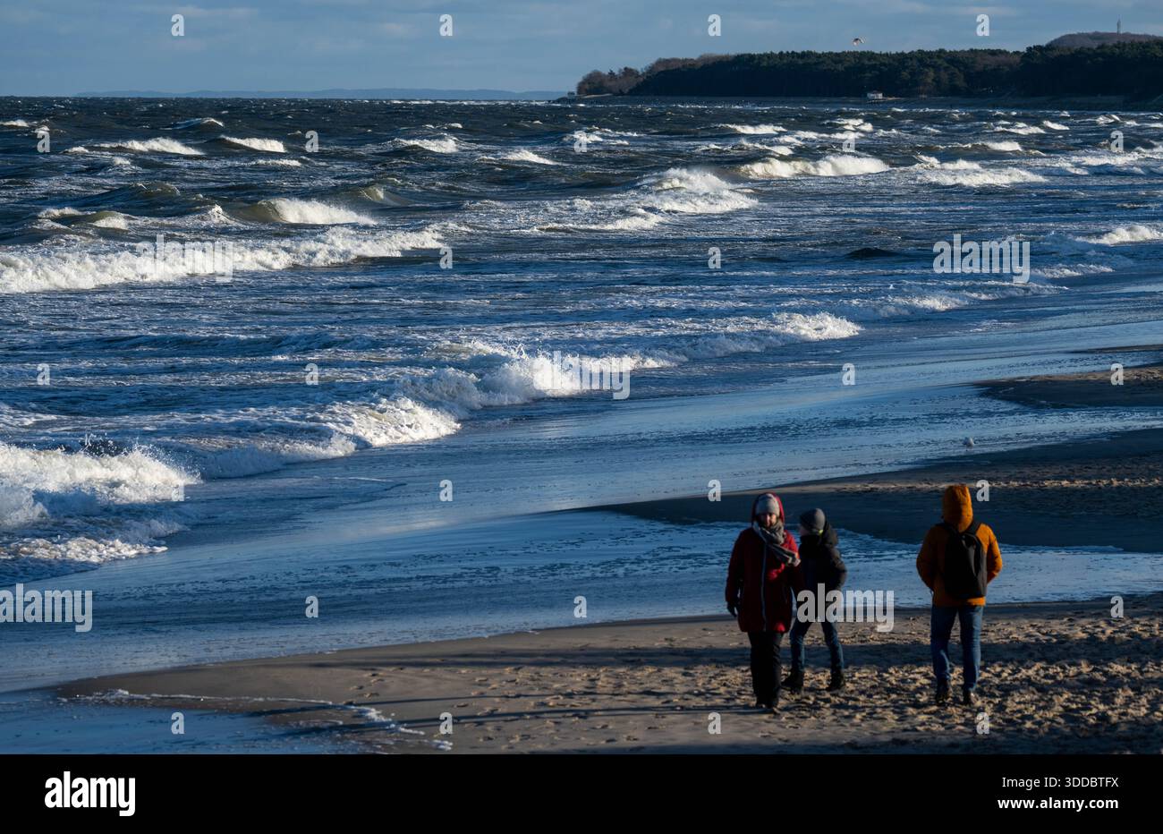 30 December 2025, Mecklenburg-Western Pomerania, Zinnowitz: Tourists ...