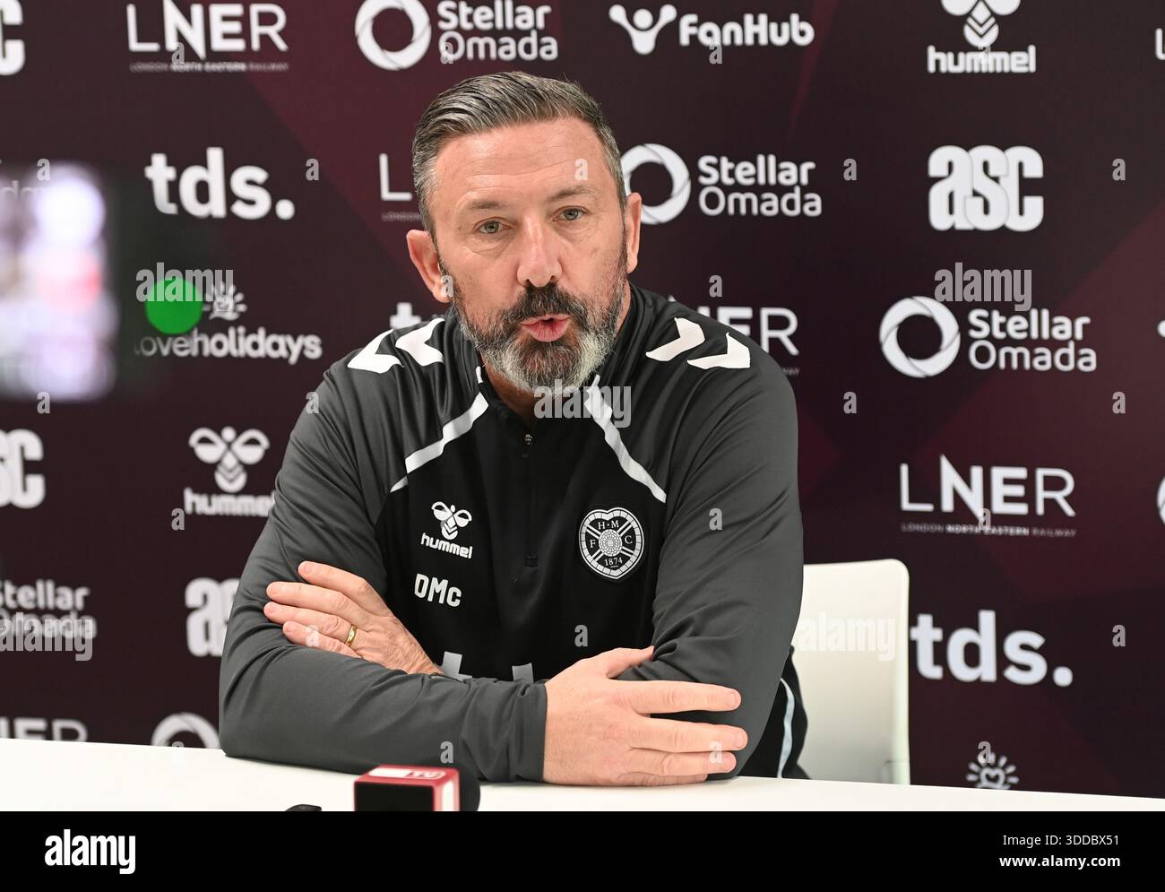 Oriam,Edinburgh.Scotland .UK.30th Dec 25 Hearts Press Conference for ...