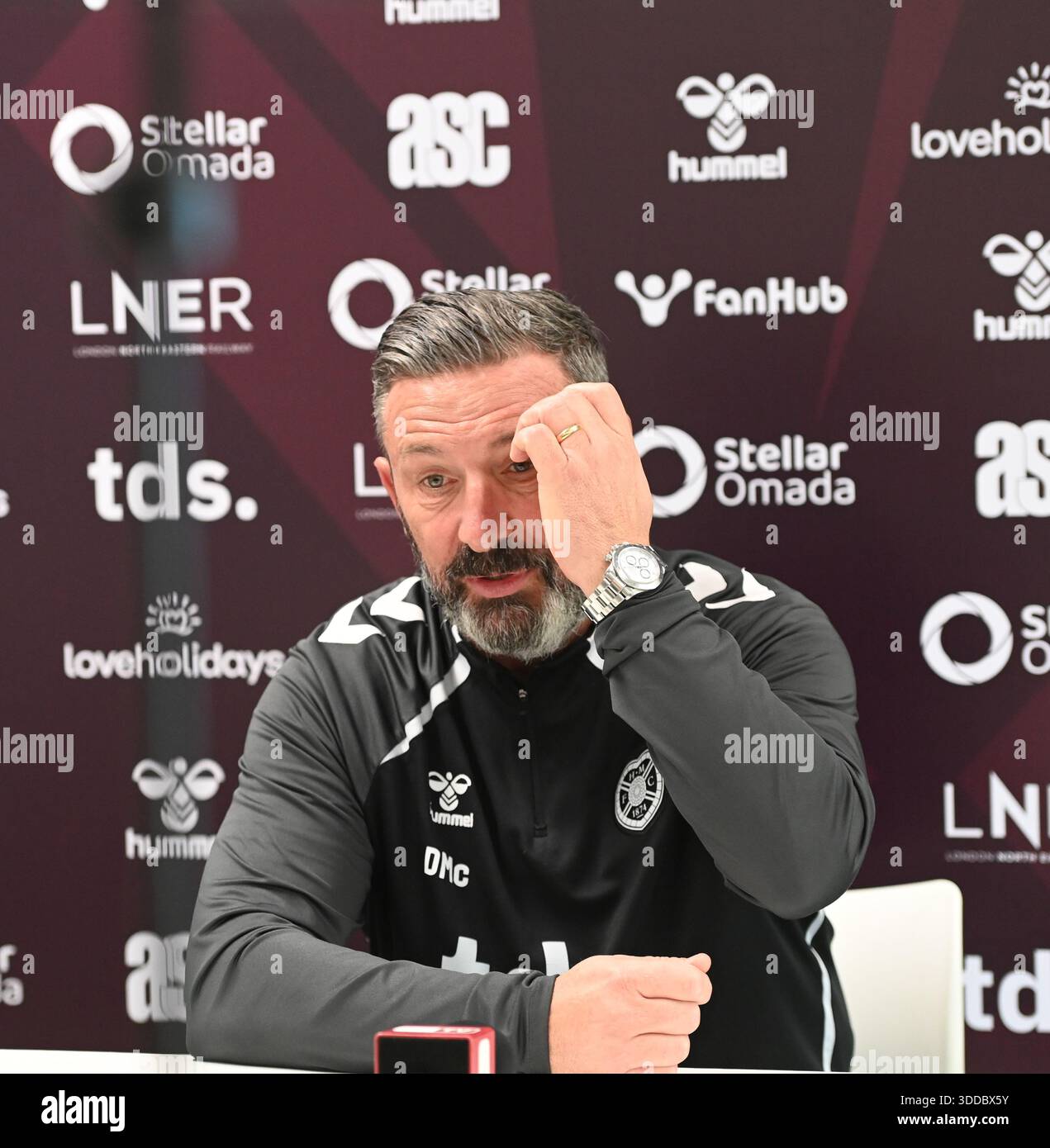 Oriam,Edinburgh.Scotland .UK.30th Dec 25 Hearts Press Conference for ...