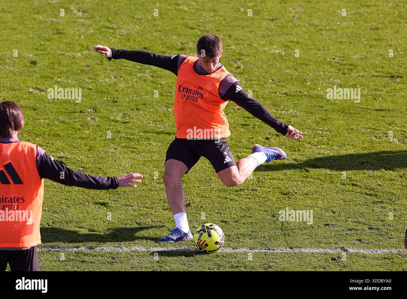 Arda Guler of Real Madrid CF seen in action during the open doors ...