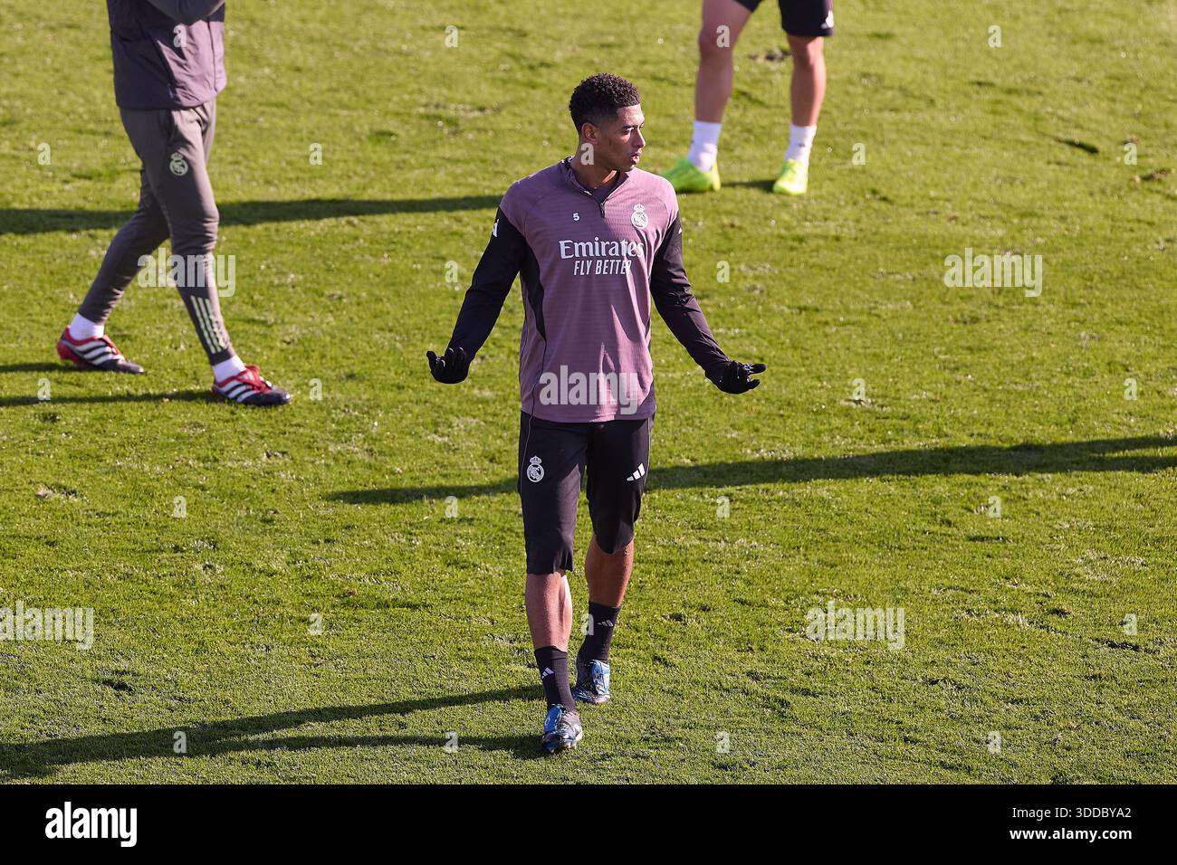Jude Bellingham of Real Madrid CF seen in action during the open doors ...