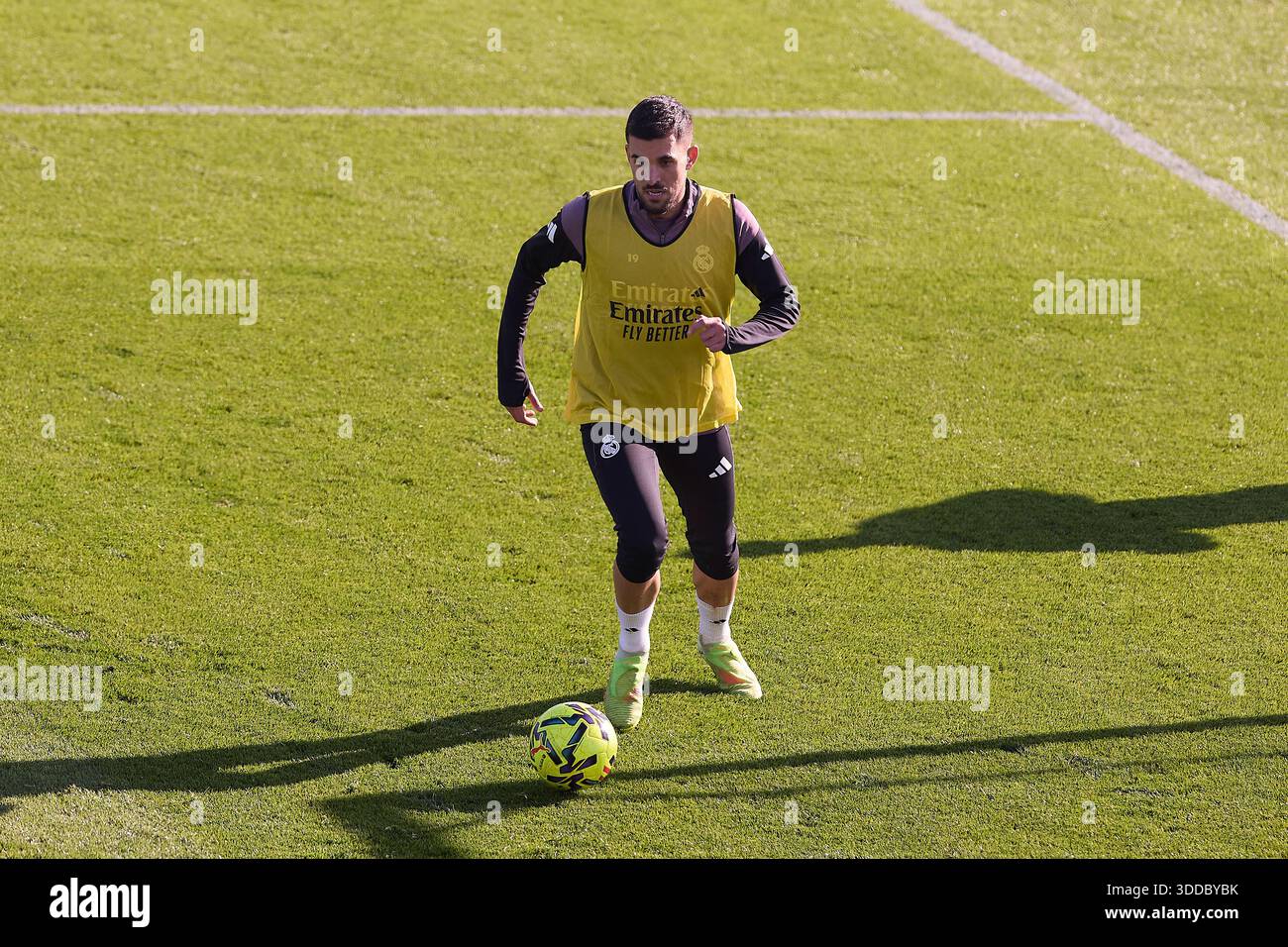 Daniel Ceballos of Real Madrid CF seen in action during the open doors ...