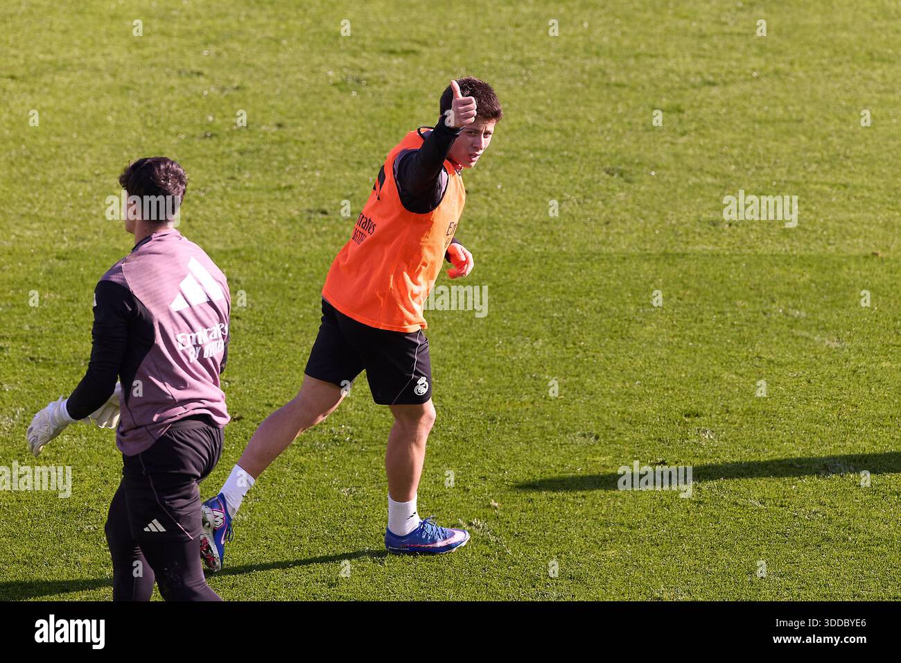Arda Guler of Real Madrid CF seen in action during the open doors ...