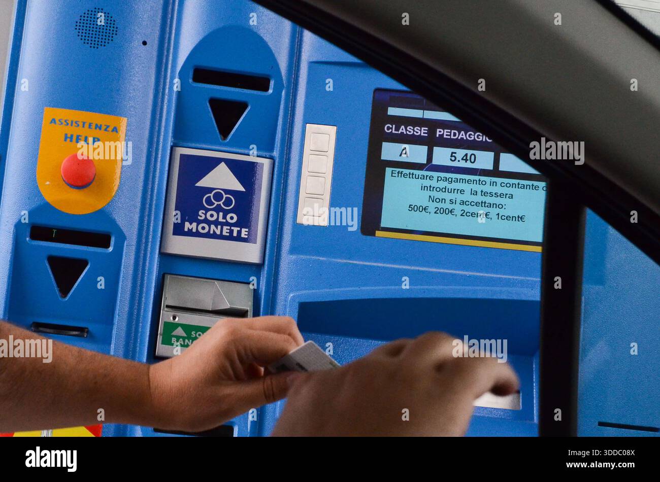 Caravaggio - Pictured: Bariano exit toll booth. BREBEMI-TEEM motorway ...