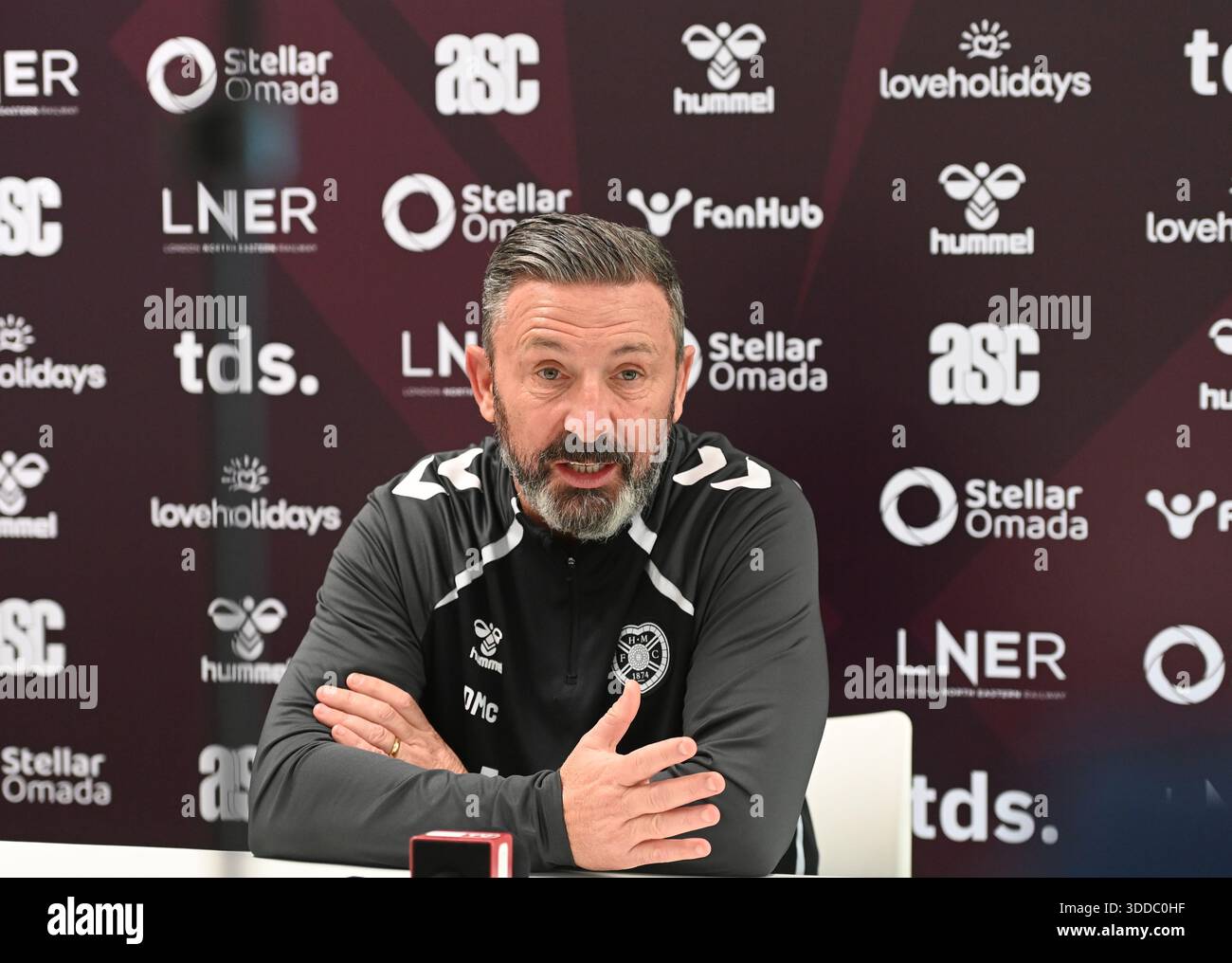 Oriam,Edinburgh.Scotland .UK.30th Dec 25 Hearts Press Conference for ...