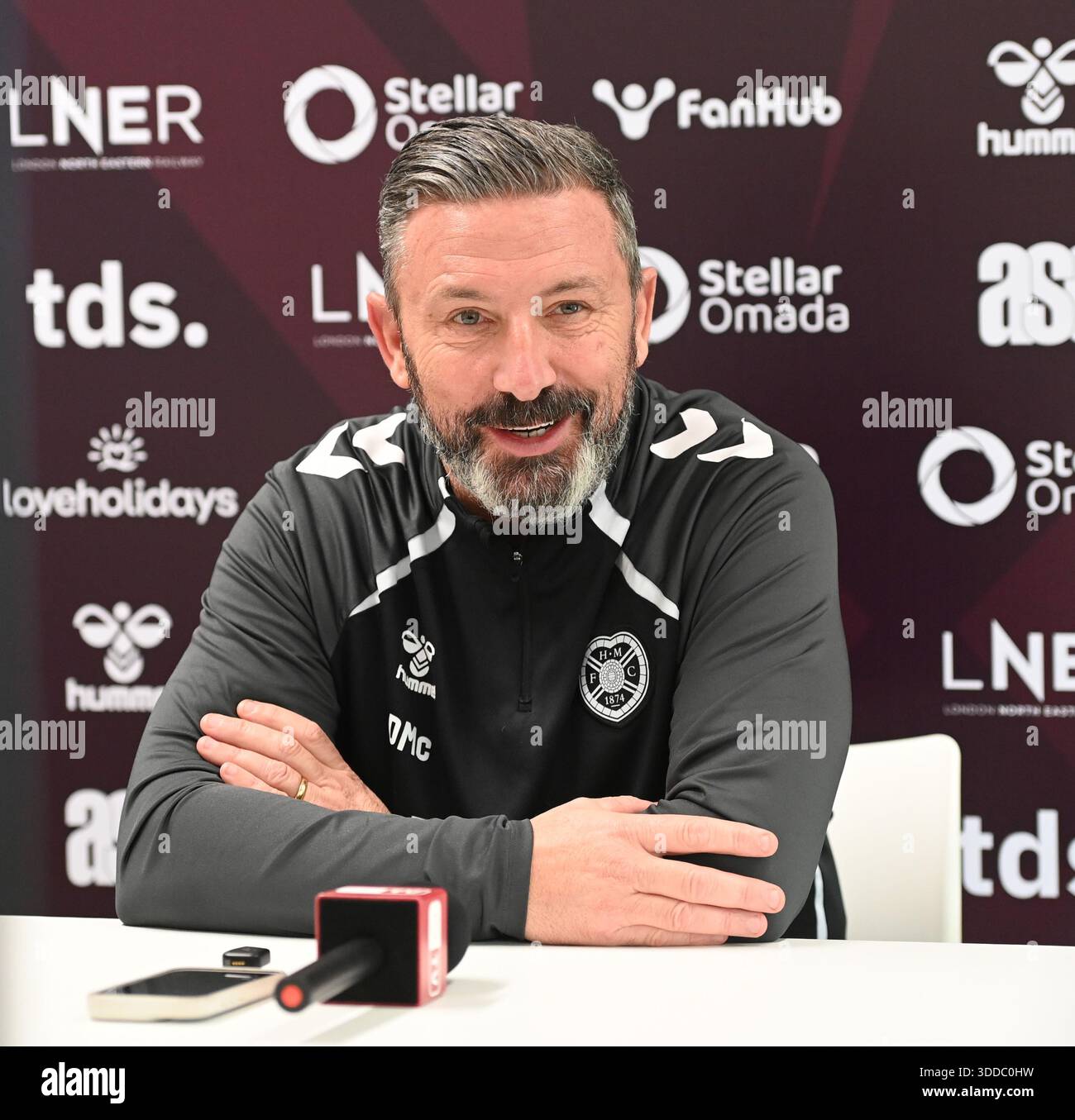 Oriam,Edinburgh.Scotland .UK.30th Dec 25 Hearts Press Conference for ...