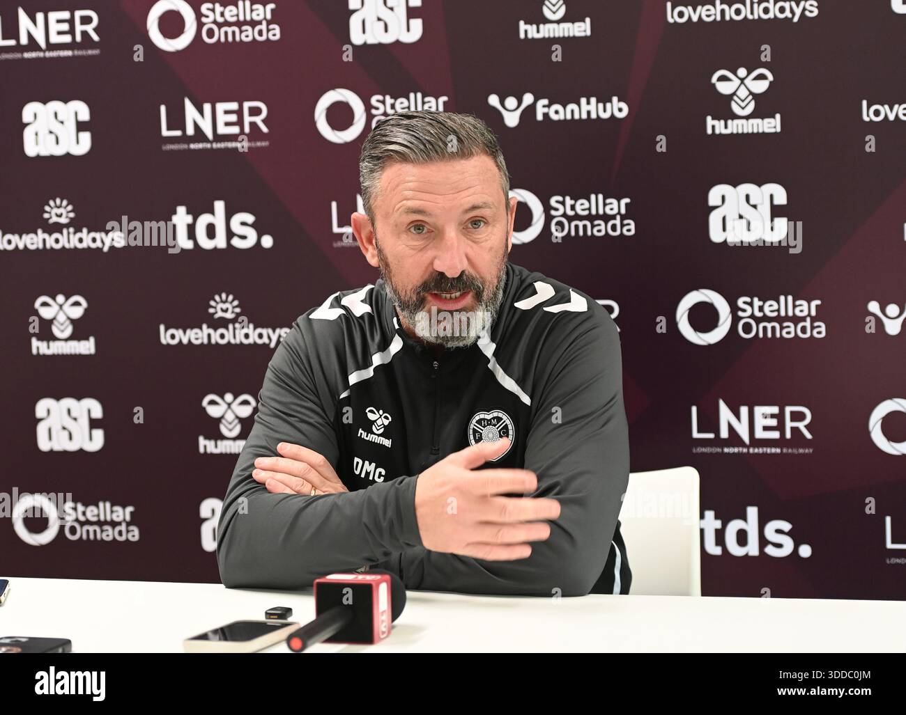 Oriam,Edinburgh.Scotland .UK.30th Dec 25 Hearts Press Conference for ...