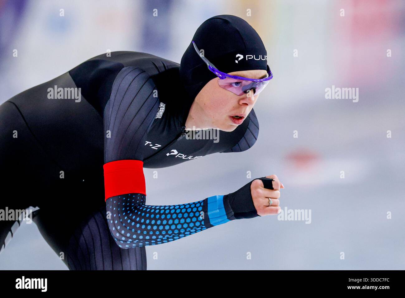Gioya Lancee of Team PuurICT-BTZ competing on the Women's 5000m on Day ...