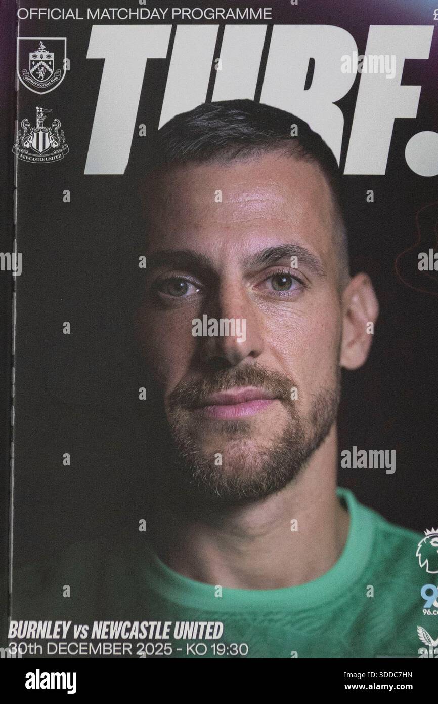 Match-day Programme during the Premier League match between Burnley and ...