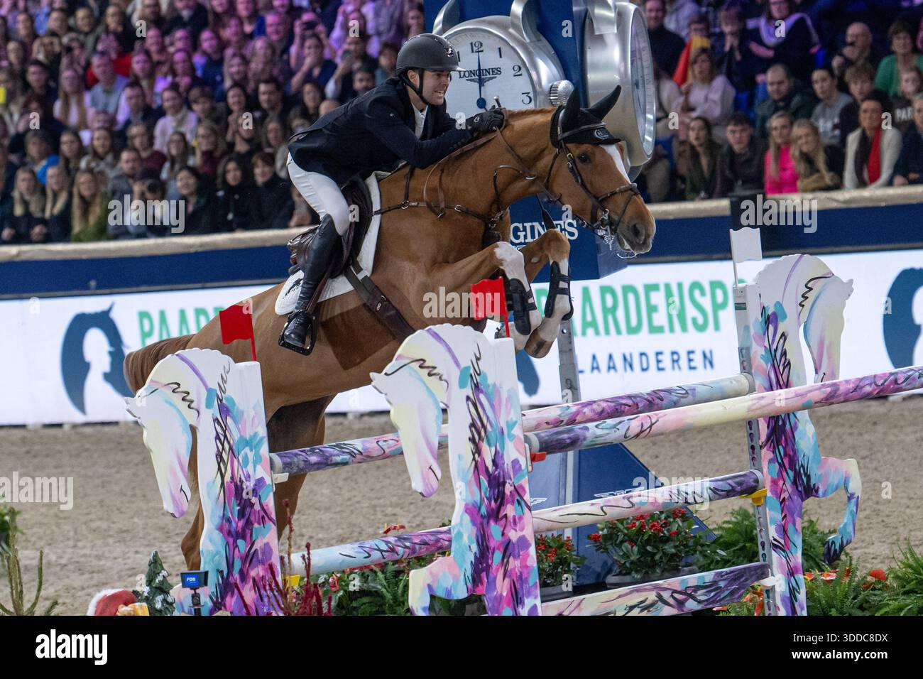 Belgian rider Gilles Thomas with Qalista DN is pictured during the FEI ...