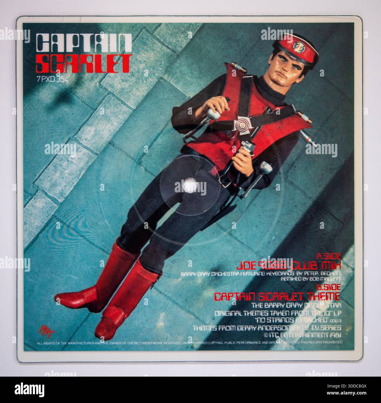 Seven inch vinyl picture disc single of the theme from Captain Scarlet ...