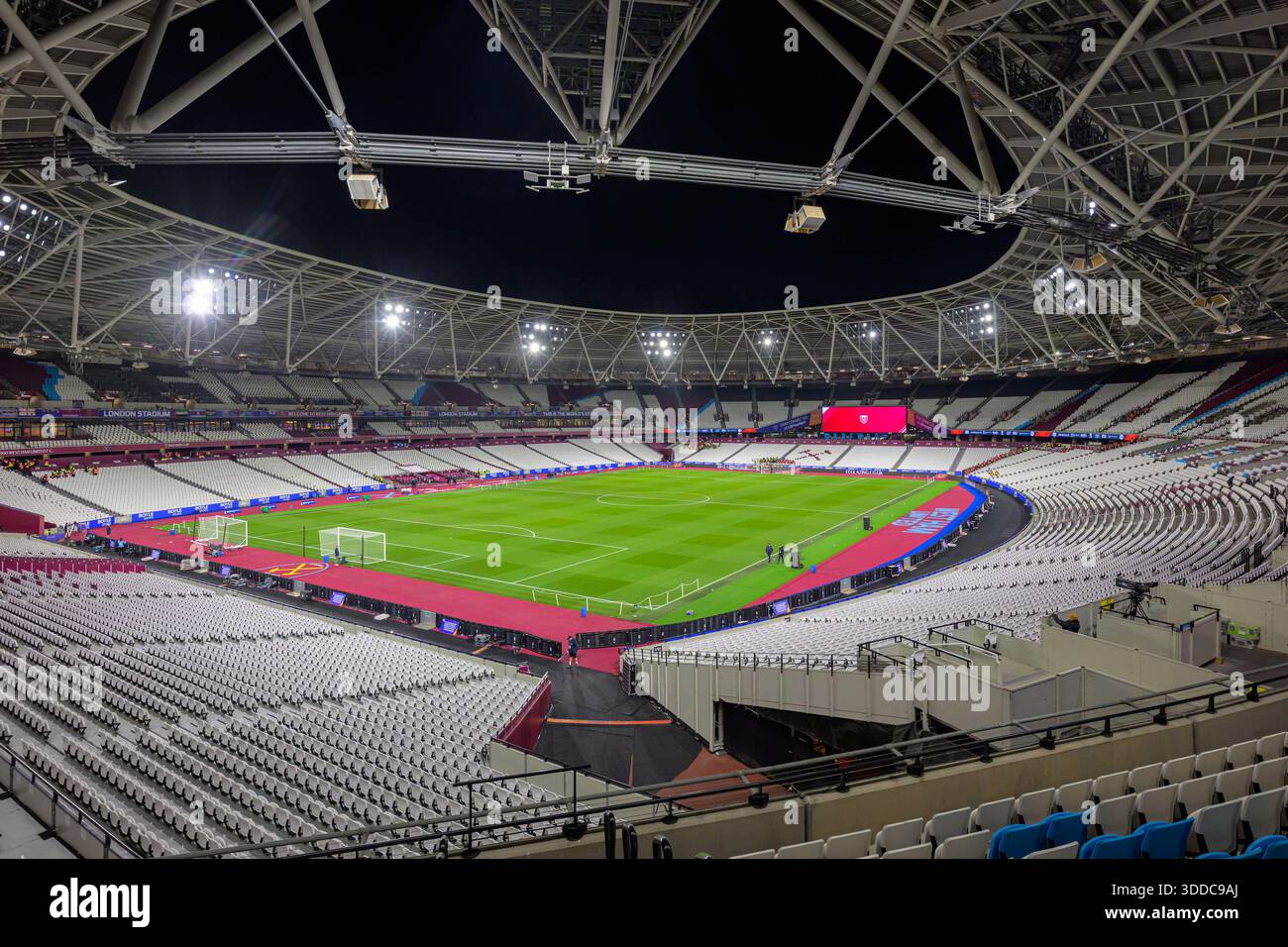 General view inside London Stadium before during the Premier League ...