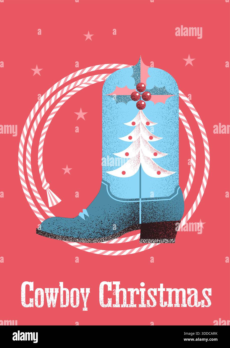 Cowboy greeting card Stock Vector Images - Alamy