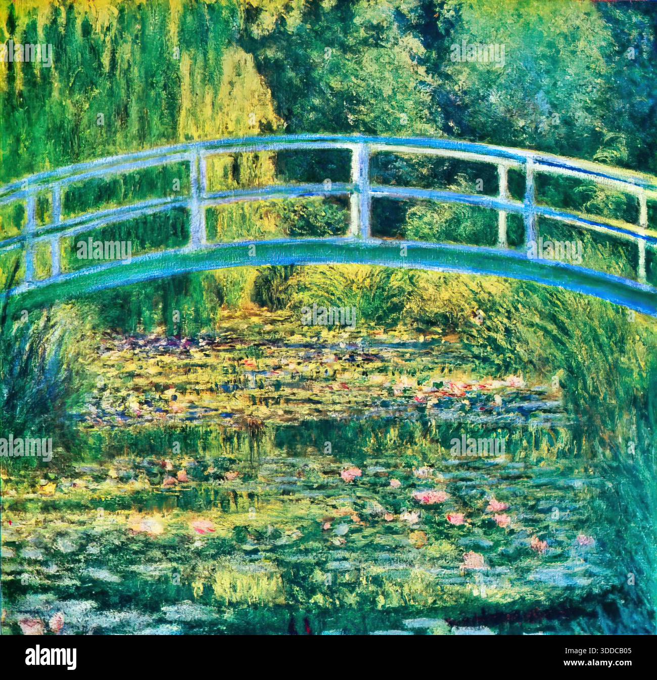 The Water-Lily Pond Claude Monet 1899 oil on canvas water garden scene ...