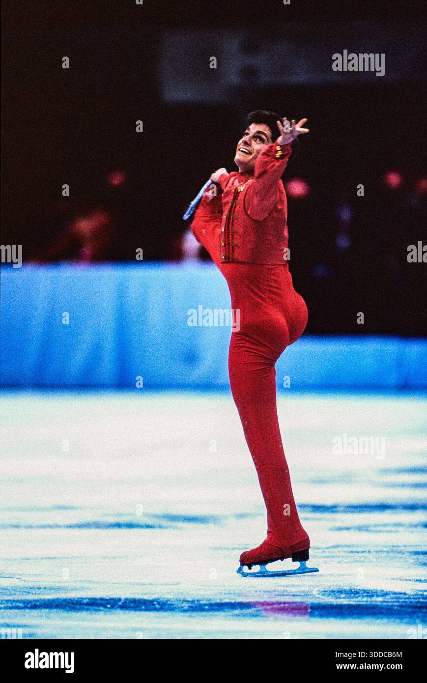 Paul Wylie (USA) bronze medal winner competing at the 1991 U.S. Figure ...