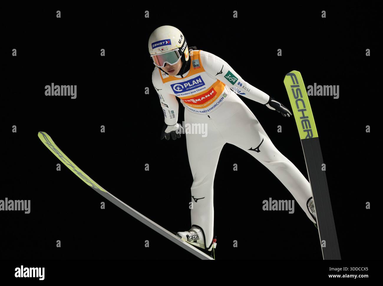 MARUYAMA Nozomi of Japan soars in the air during the qualification of ...