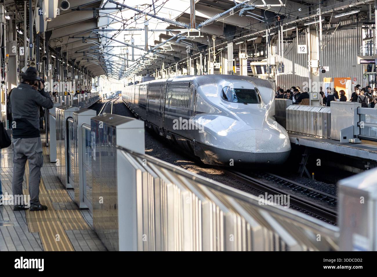 Kyoto,Japan, 2025-11-08. Japanese Shinkansen N700S high-speed trains ...