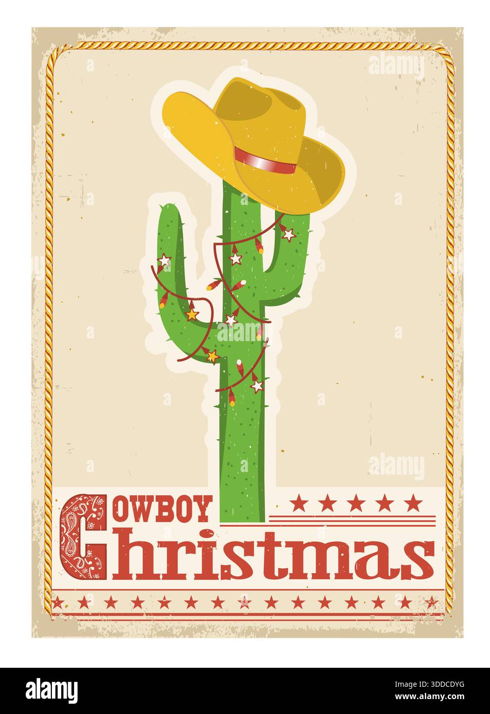 Cowboy greeting card Stock Vector Images - Alamy