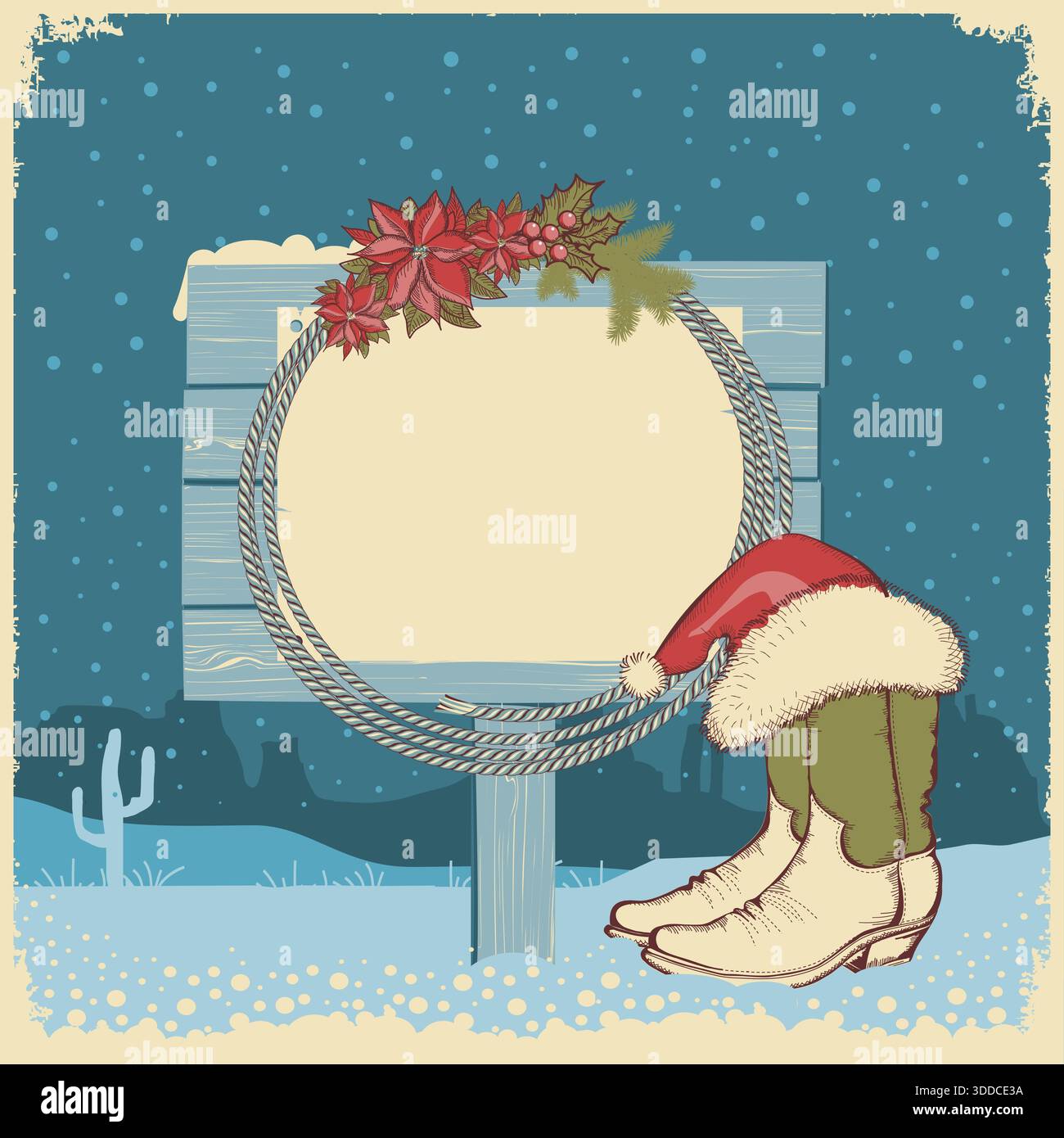 Cowboy boots on red Stock Vector Images - Alamy