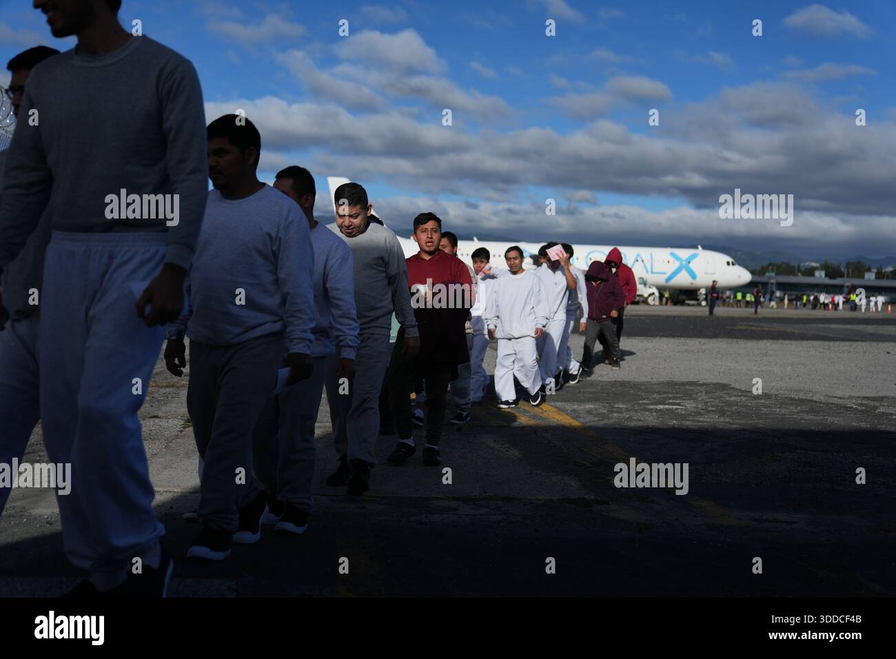 Guatemalans deported from the U.S. arrive at La Aurora airport in ...