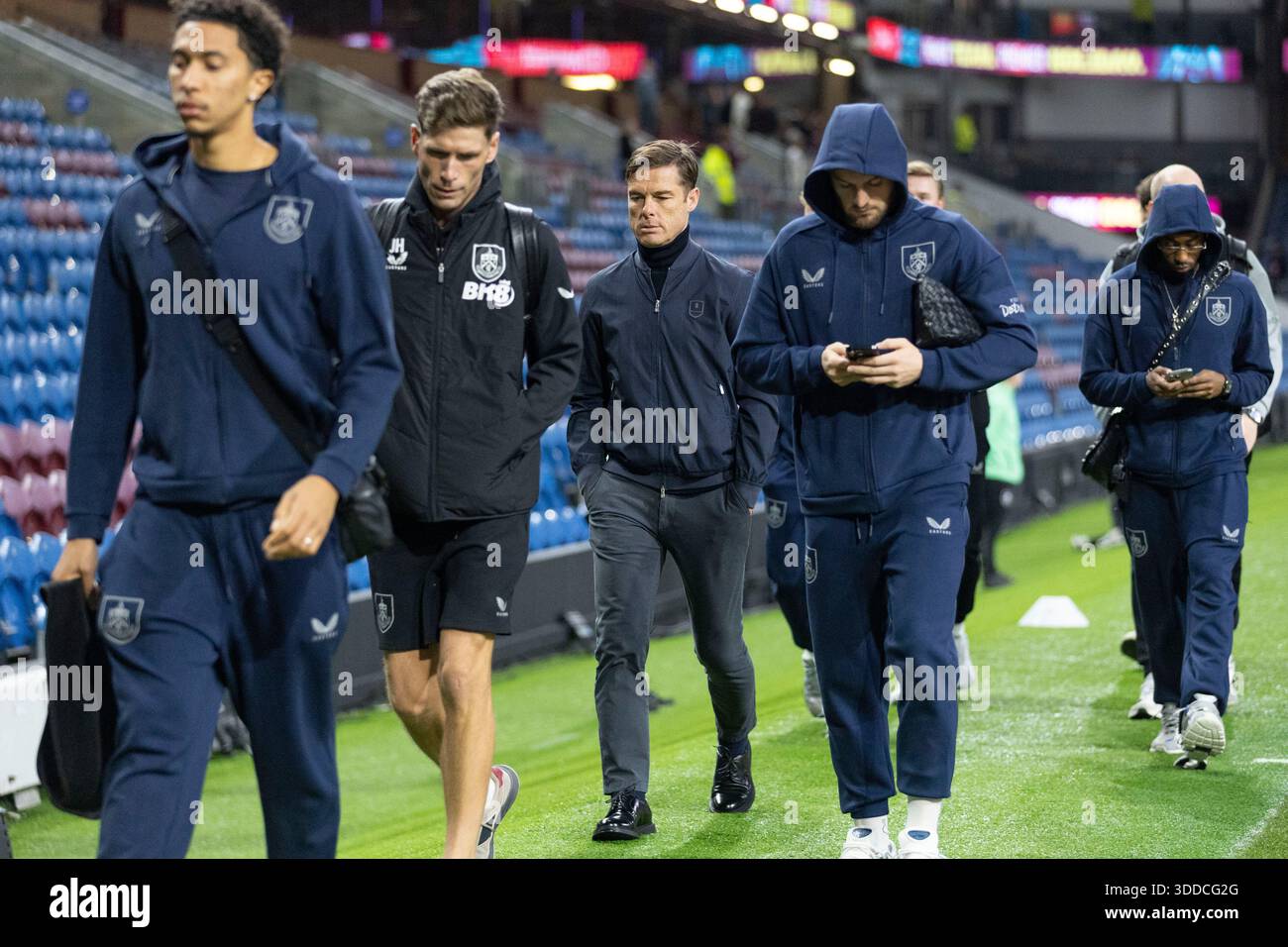 Burnley F.C. manager Scott Parker arriving at Turf Moor during the ...