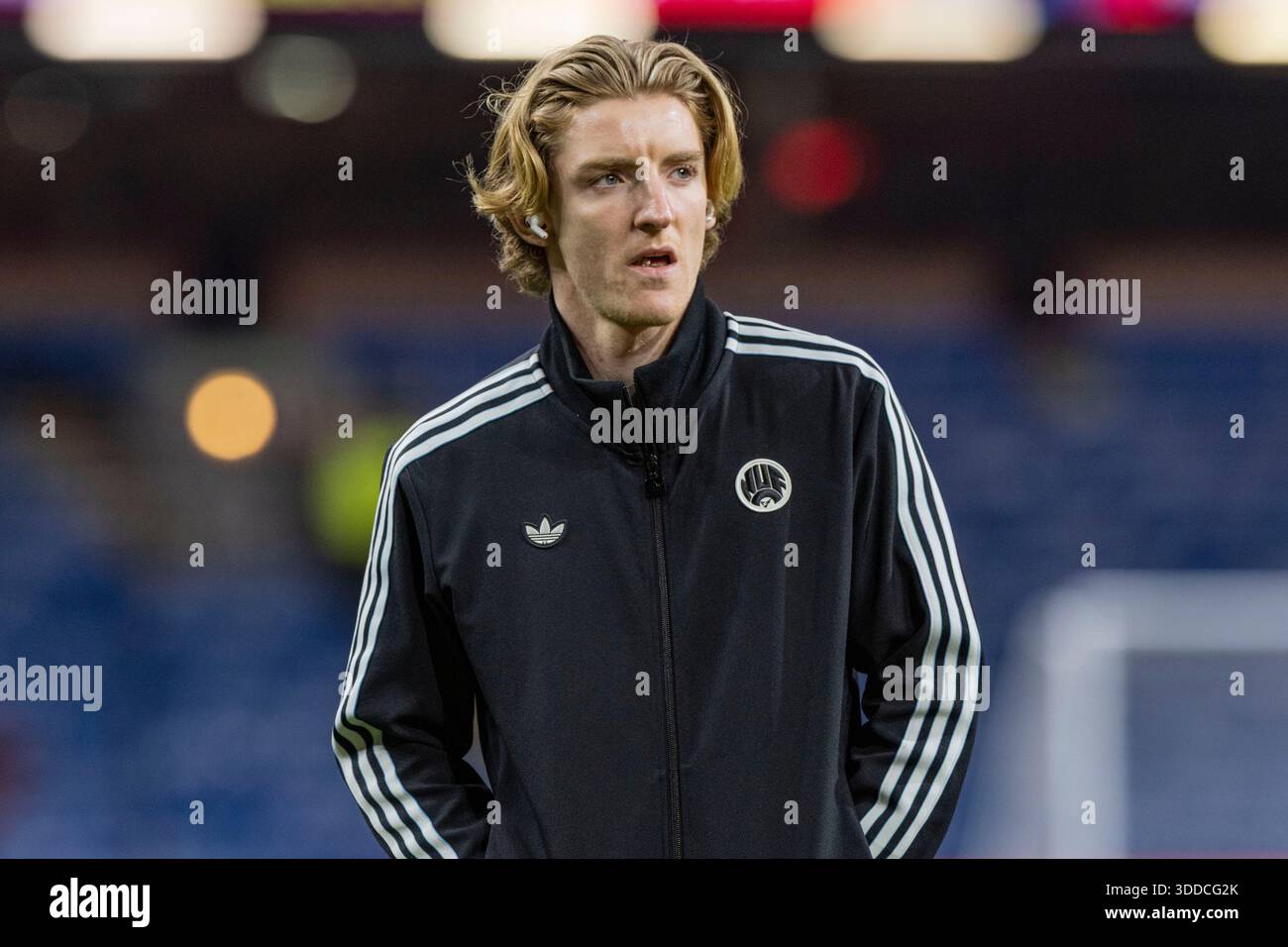 Anthony Gordon #10 of Newcastle United F.C. arriving at Turf Moor ...
