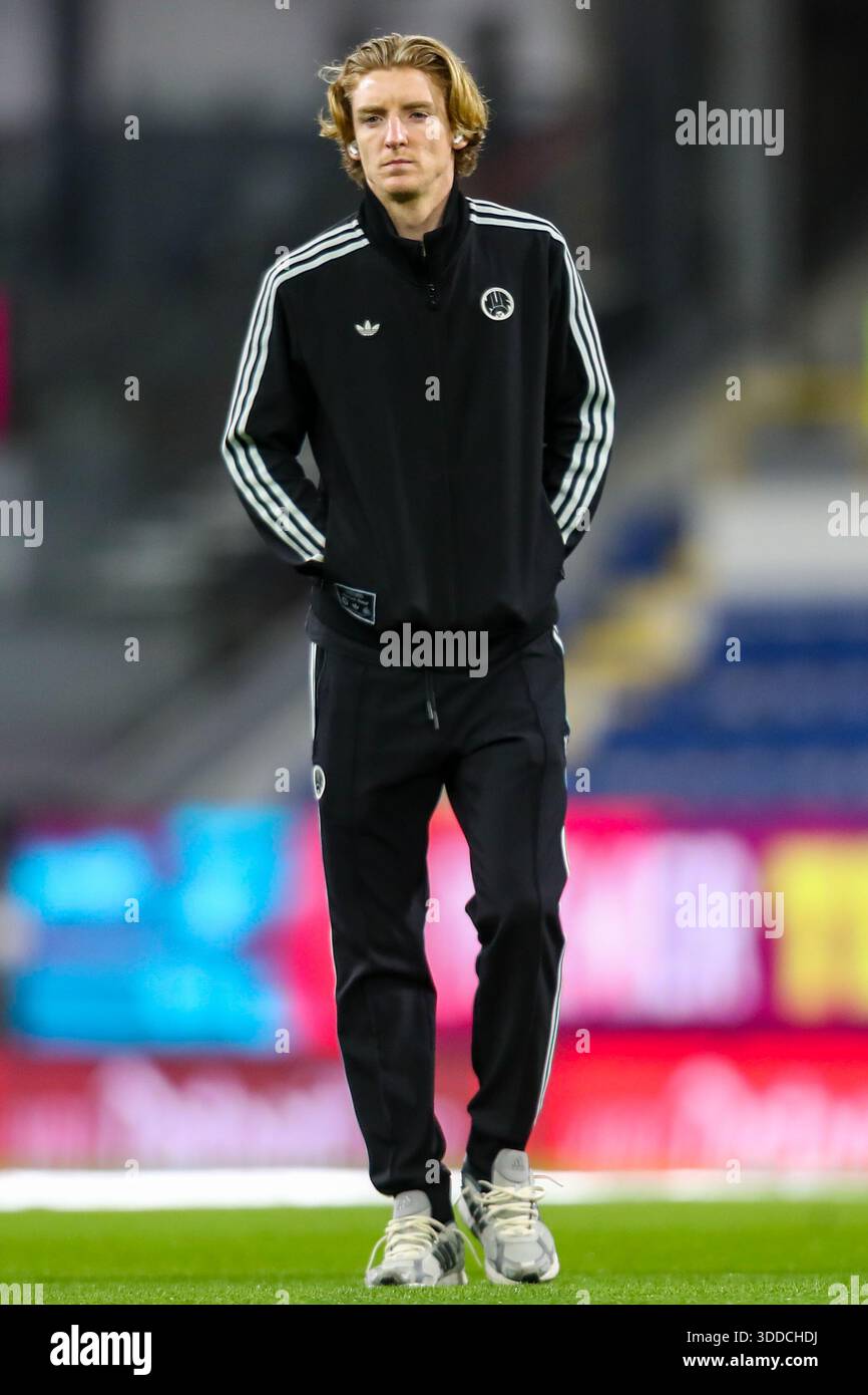Anthony Gordon Of Newcastle United Inspects the pitch during the ...