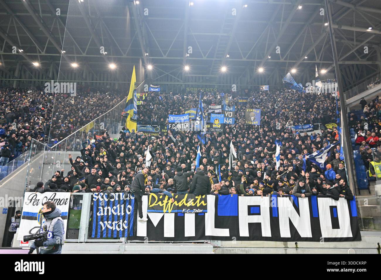 Fans the Italian championship Serie A 2025-2026 football match between ...