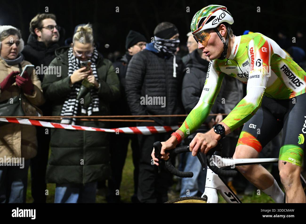 Belgian Joran Wyseure pictured in action during the men elite race of ...