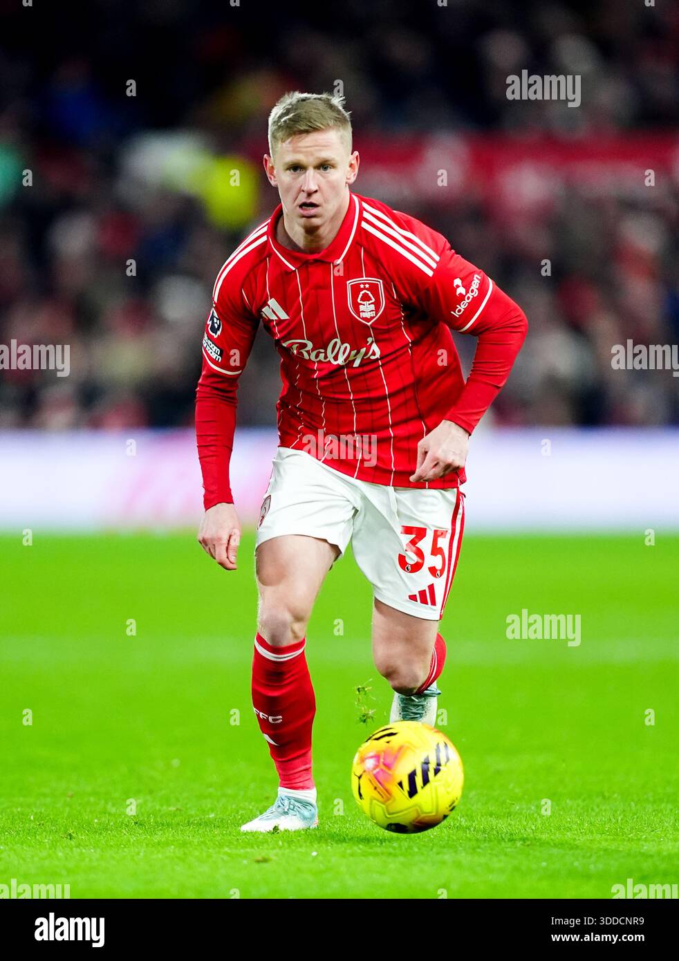Nottingham Forest's Oleksandr Zinchenko during the Premier League match ...