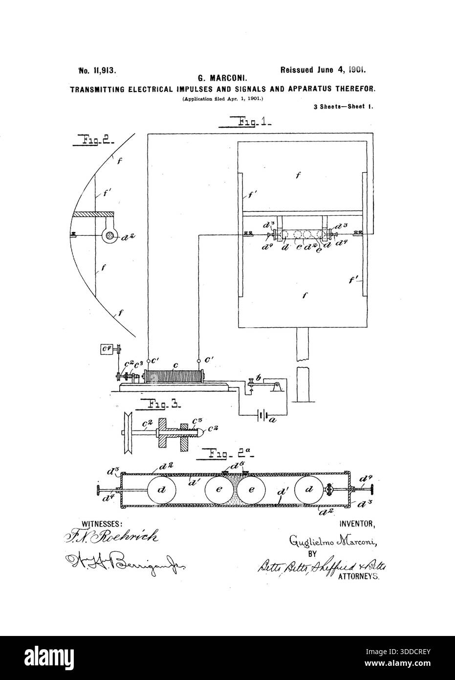1897 patent Cut Out Stock Images & Pictures - Alamy