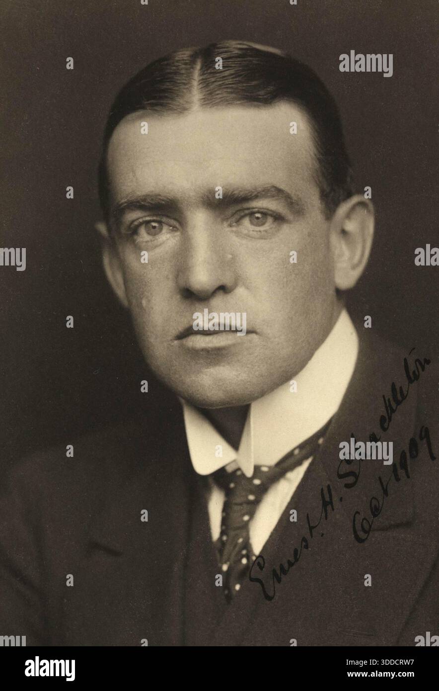 Anglo-Irish polar explorer Ernest Shackleton (1874-1922) who led three ...