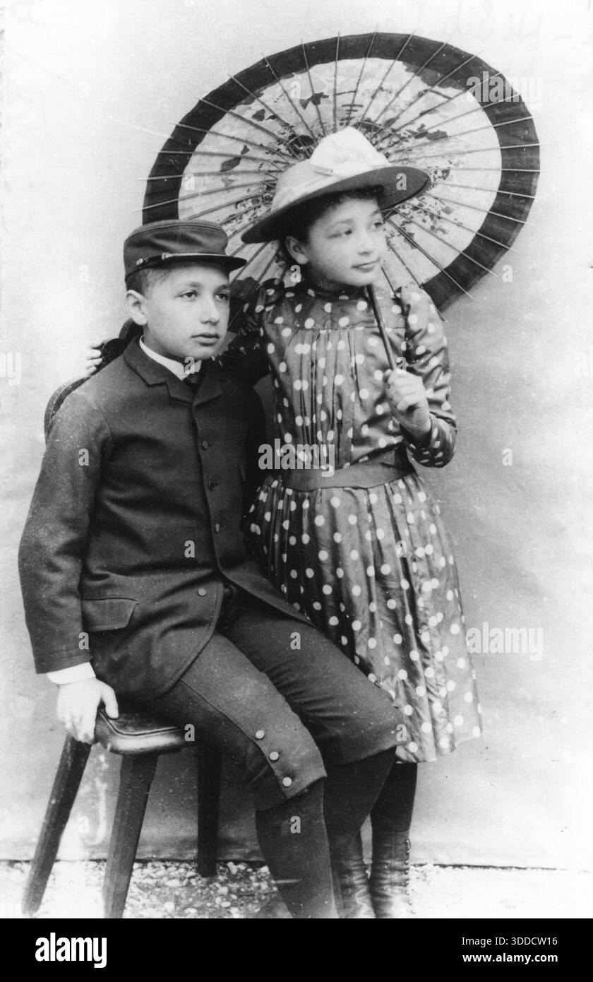 Albert Einstein as Child, with Sister Maya Stock Photo - Alamy
