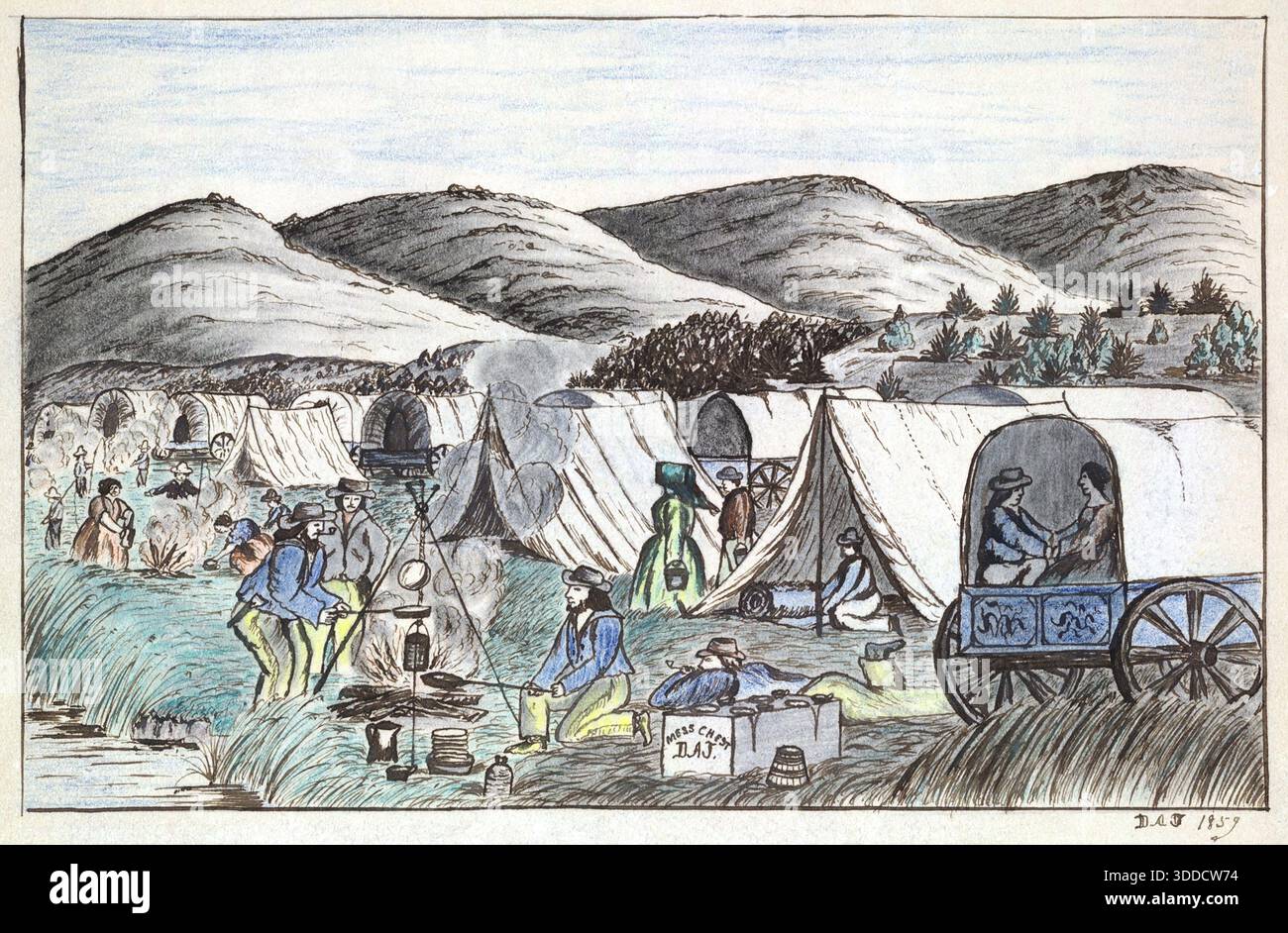 History of pioneers hi-res stock photography and images - Alamy