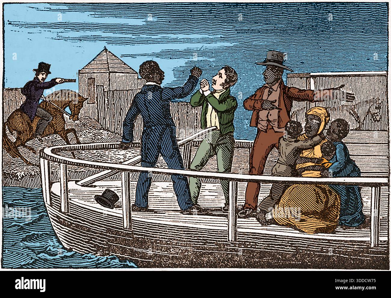 Runaway slave, an engraving published for the American Anti-Slavery ...