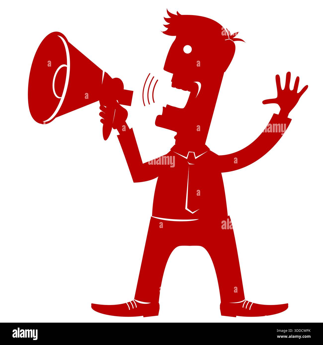 Noisy man Stock Vector Images - Alamy