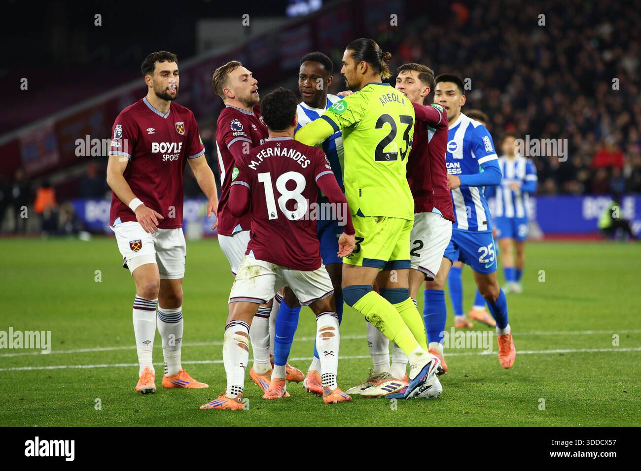 LONDON, UK - 30th Dec 2025: Mateus Fernandes of West Ham United and ...
