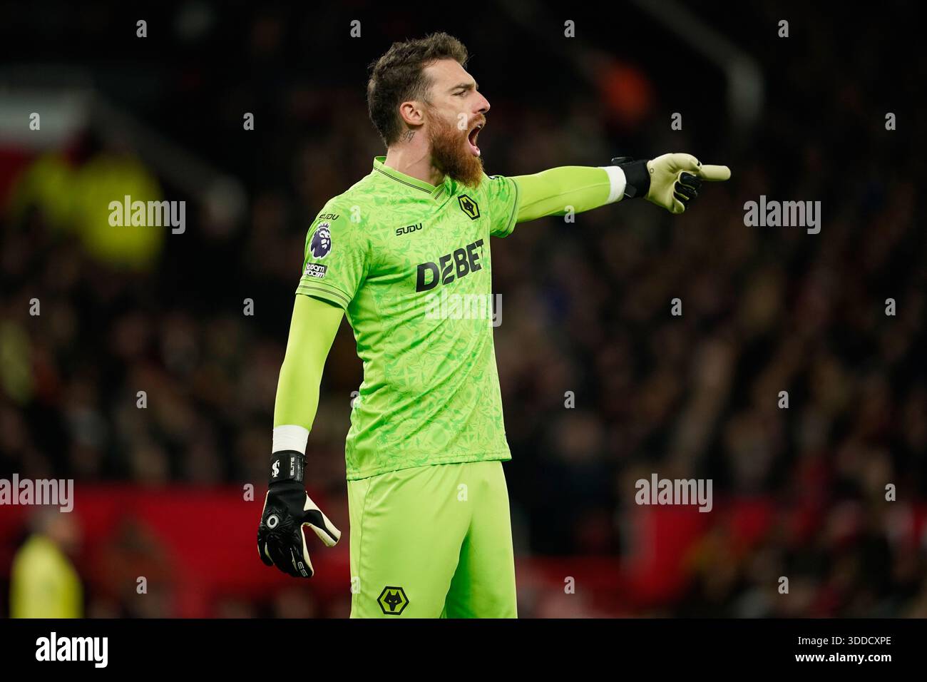 Wolverhampton Wanderers' goalkeeper Jose Sa reacts during the English ...