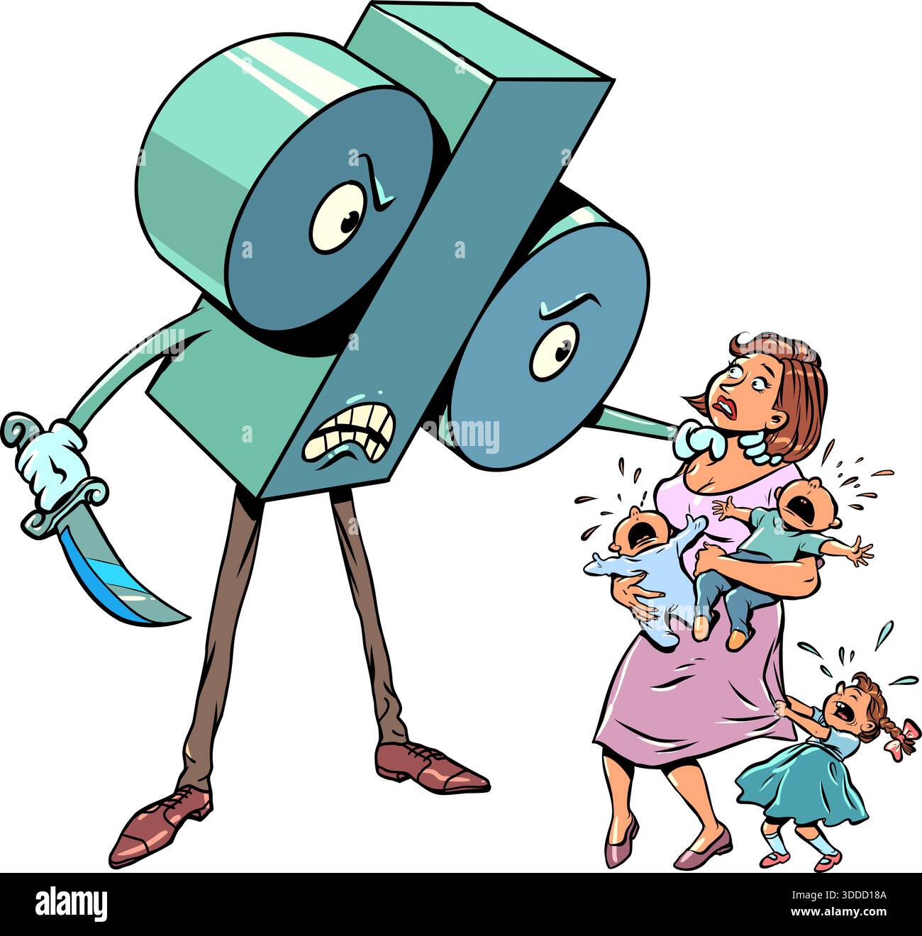 Shopping online pop art Cut Out Stock Images & Pictures - Alamy