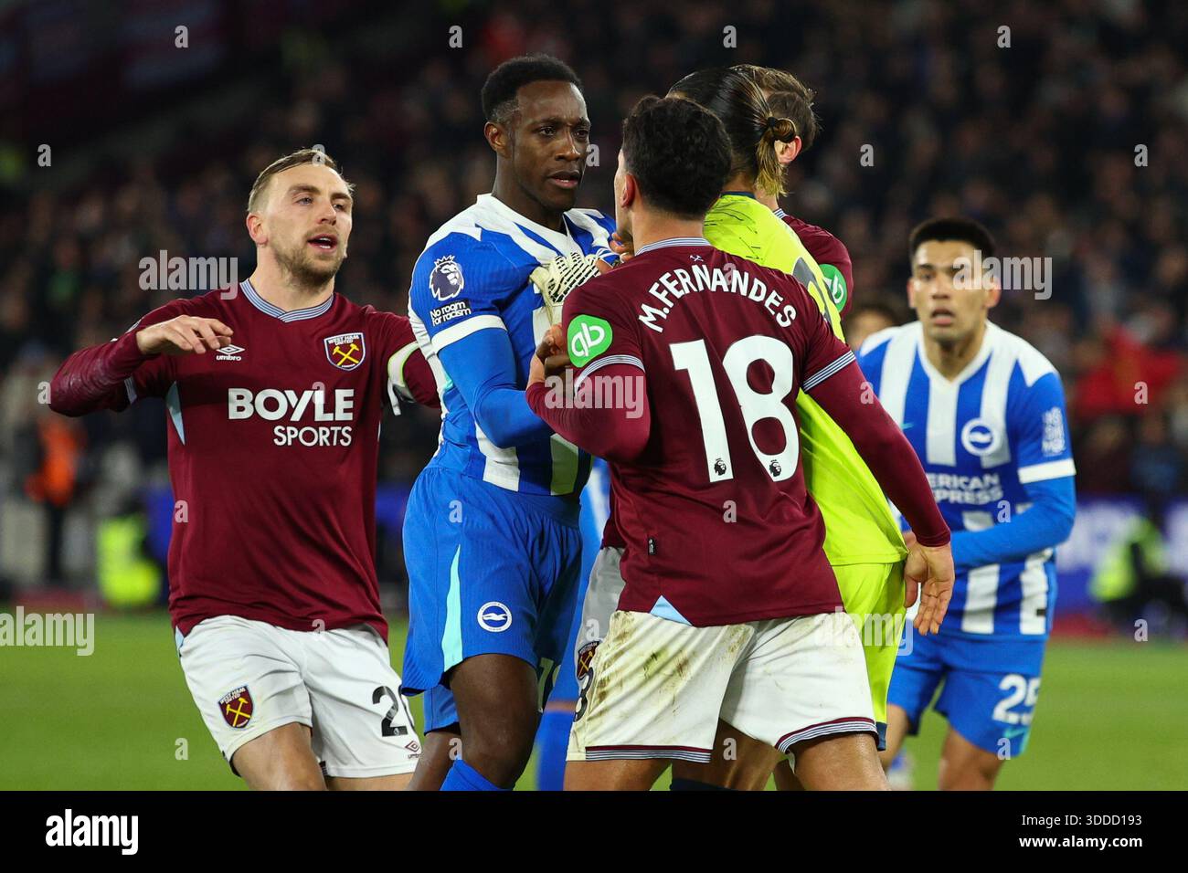 LONDON, UK - 30th Dec 2025: Mateus Fernandes of West Ham United and ...