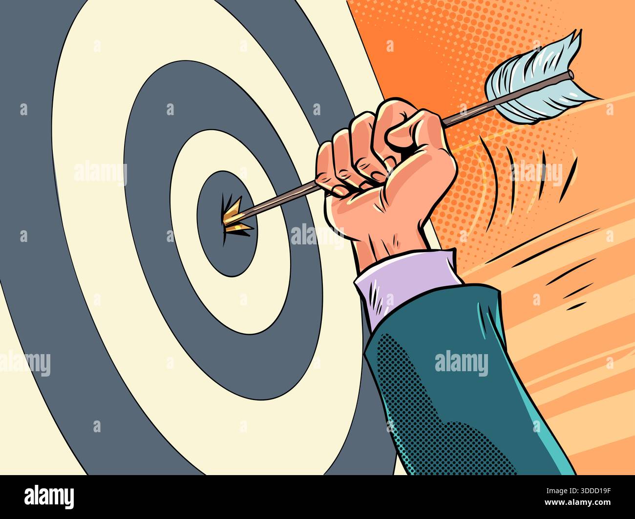 Marketing concept arrow personal Stock Vector Images - Alamy