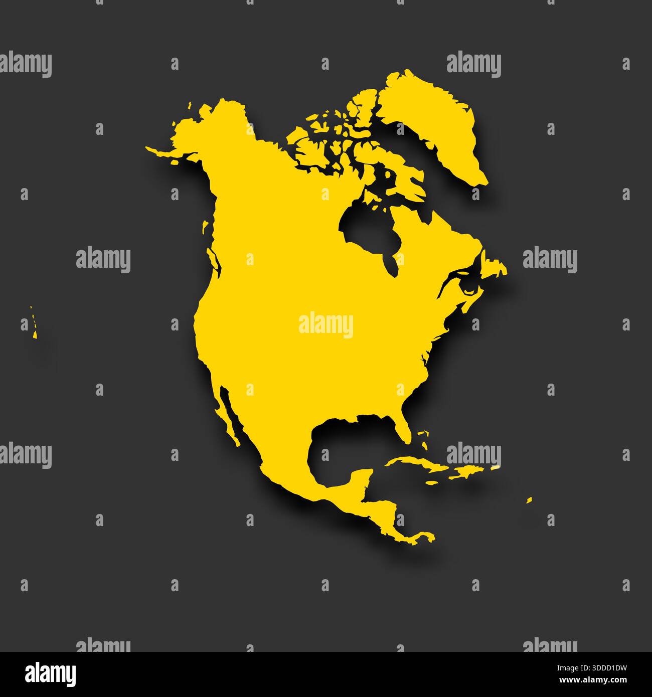 North america on dark Stock Vector Images - Alamy